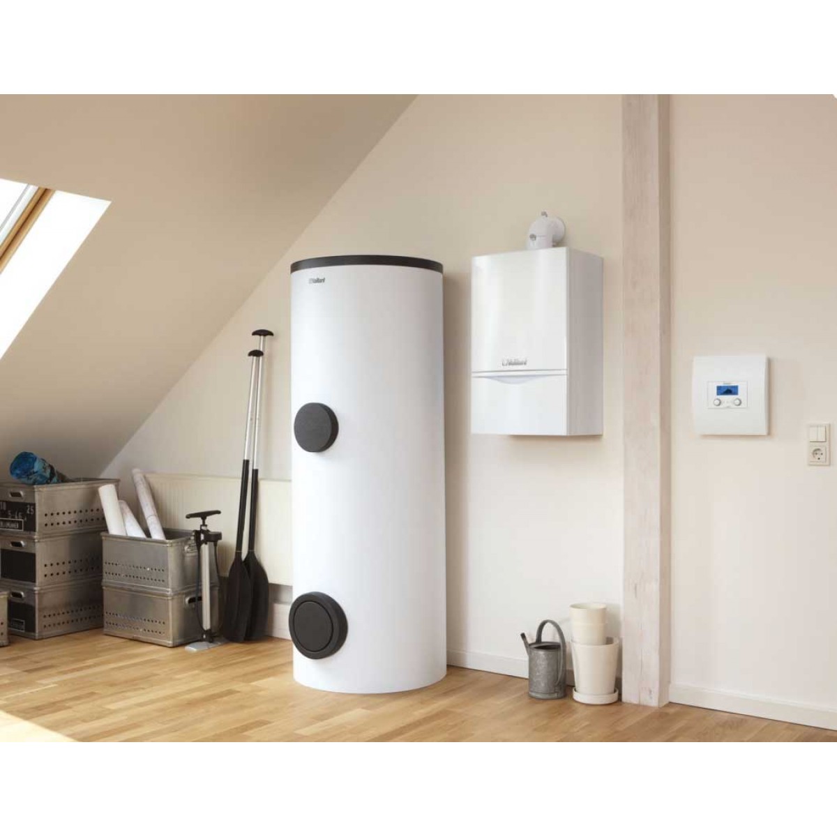 Vaillant Boiler solar cu doua serpentine VIH S 300/3 BR - 300 litri ...