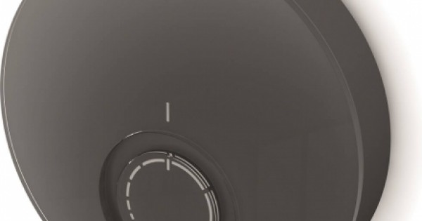 TECE Capac termostat design DT TECEfloor, sticla neagra, carcasa neagra ...